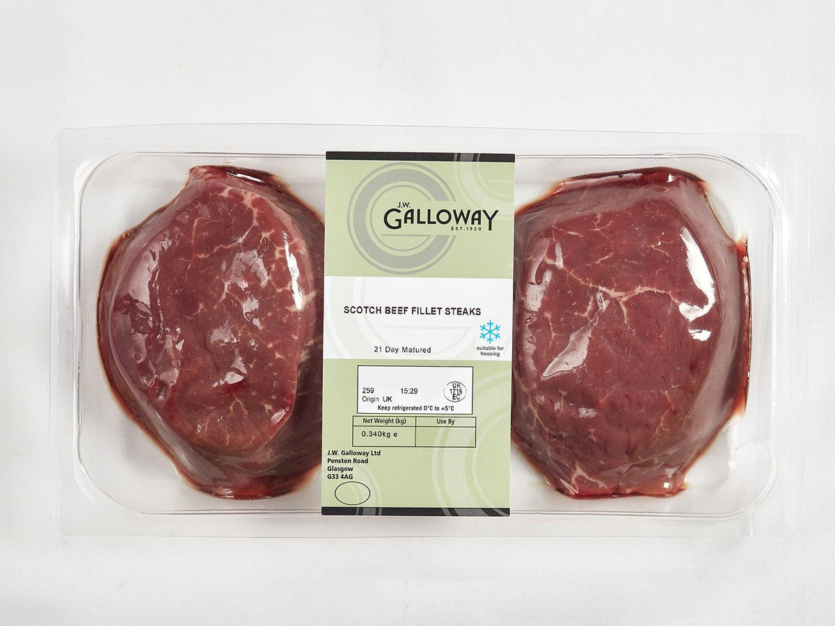 Scotch Beef Fillet Steaks | 21 Day Matured | JW Galloway