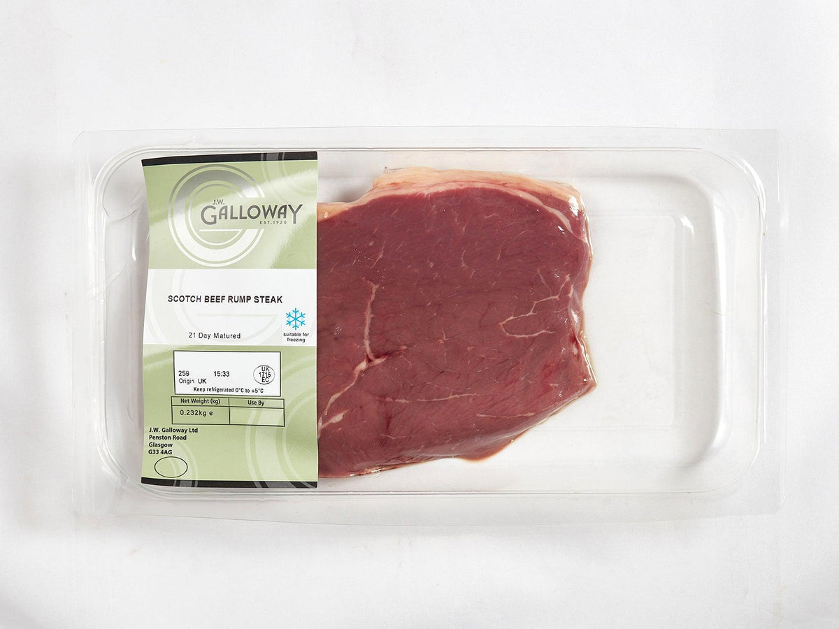 Scotch Beef Rump Steak | 21 Day Matured | JW Galloway
